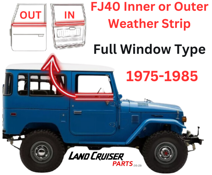 Toyota Land Cruiser FJ40/45 INNER Door Weather Strip Set. – Land ...